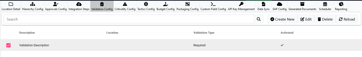 Validation Module – Orien Help Centre