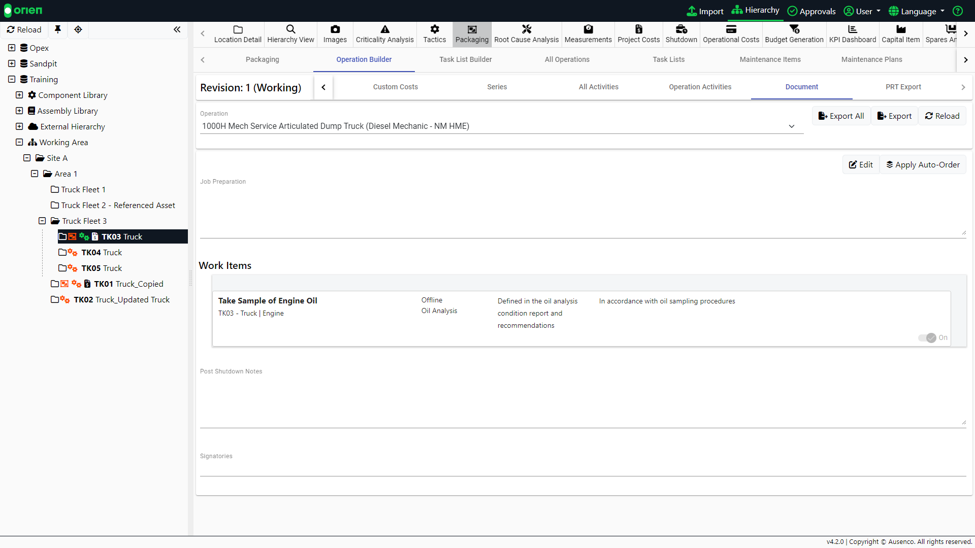 Modifying & Exporting Documents – Orien Help Centre