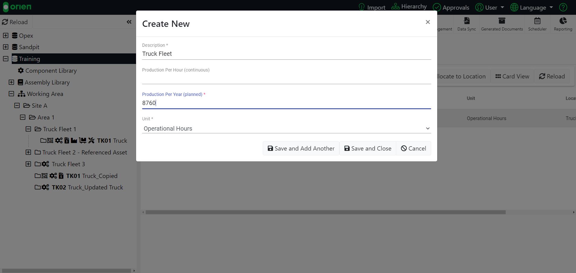 Production – Orien Help Centre