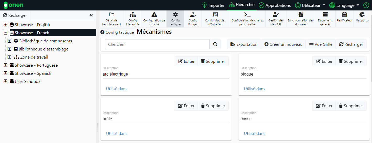 Configuration des Modules – Orien Centre d'Aide